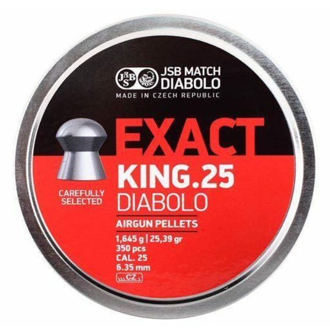 {{布拉德模型}} JSB Diabolo Exact KING .25/6.35mm 1.645g 專業用鉛彈 | 蝦皮購物