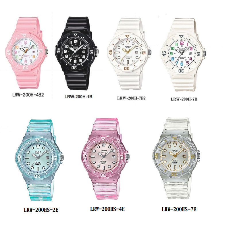 [幸福時刻]CASIO潛水風三點鐘方向獨立設計日期星期顯示窗LRW-200H-1B LRW-200HS-4E | 蝦皮購物