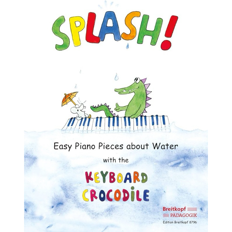 Splash! Easy piano pieces about Water 玩水的小鱷魚 / 簡易鋼琴曲集 /鋼琴初學 | 蝦皮購物