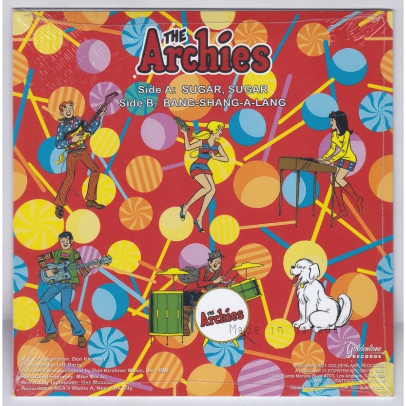 動漫音樂 Sugar, Sugar - The Archies（7吋單曲唱片）粉紅色限定盤 1969年終No. 1 | 蝦皮購物