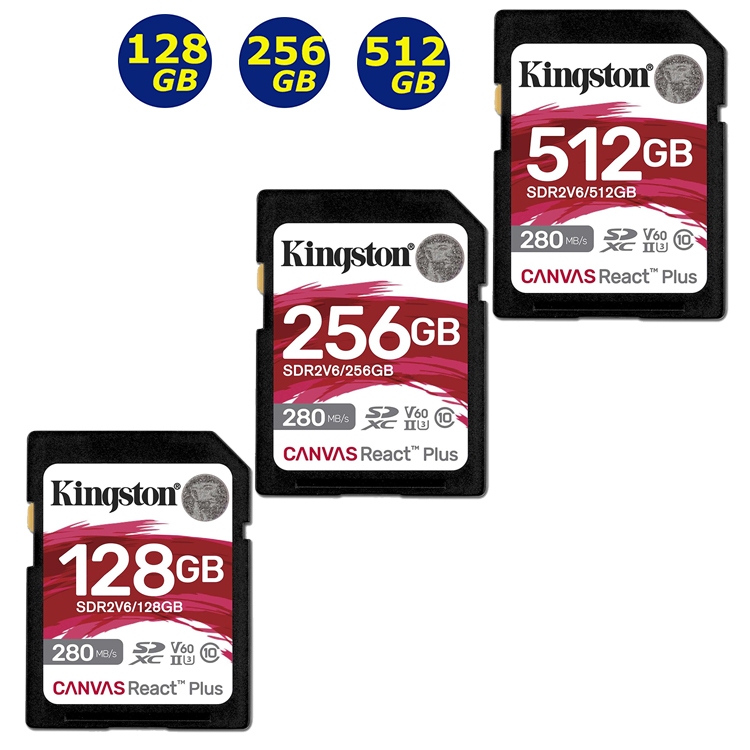 KINGSTON 128G 256G 512G SDXC Canvas React Plus UHSII 金士頓儲存裝置 | 蝦皮購物