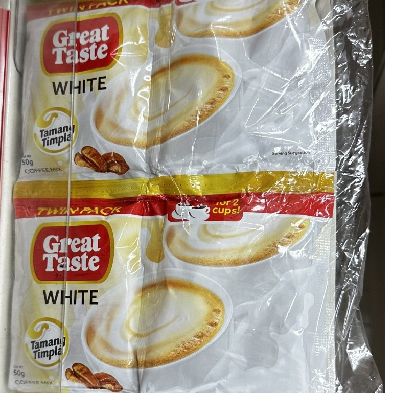 台灣現貨🔥White Coffee Great Taste Original Coffee Mix Twin 三合一咖啡 | 蝦皮購物
