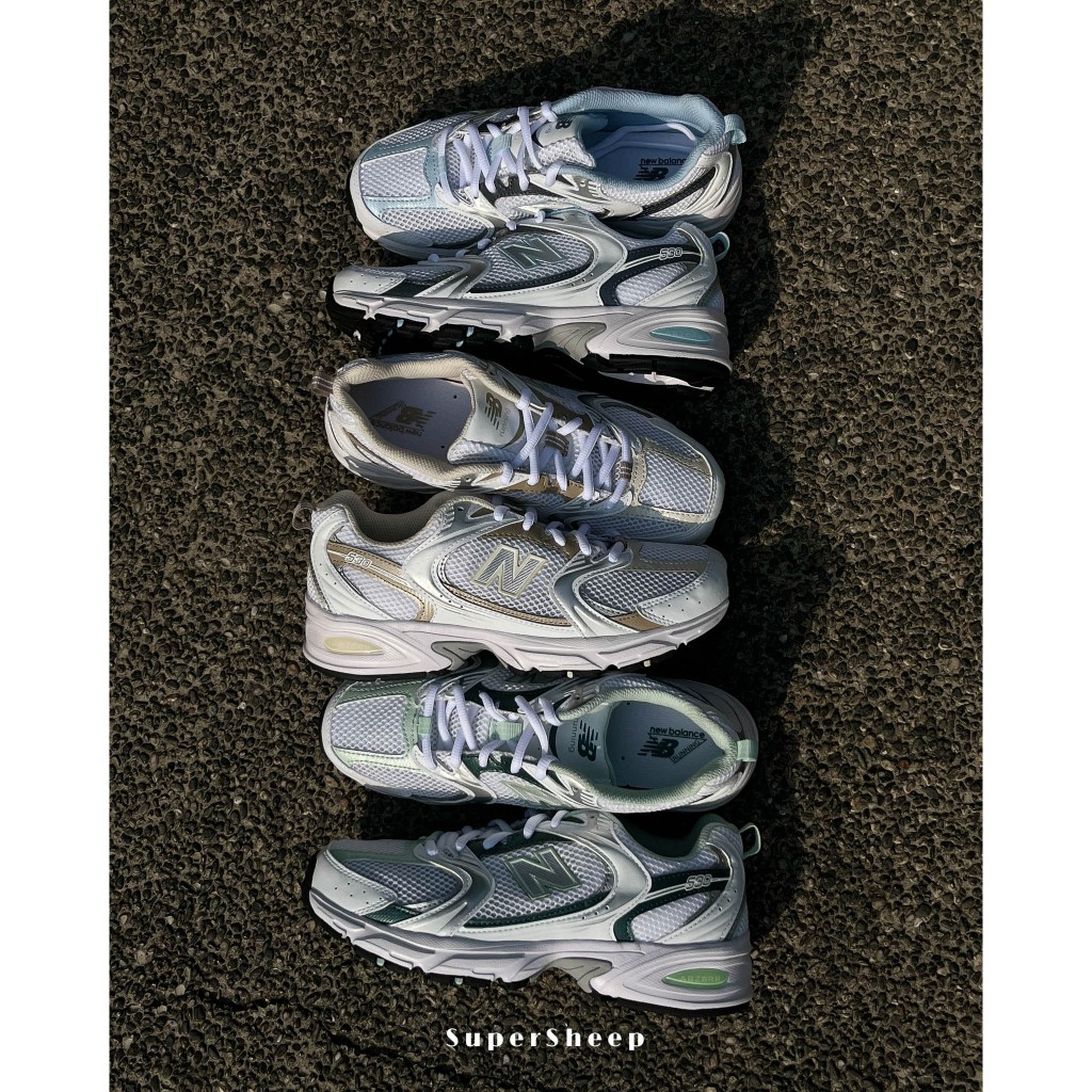 New Balance 530 復古 男女款 D楦 白金 MR530RD 白藍 MR530RA 白綠 MR530RB | 蝦皮購物
