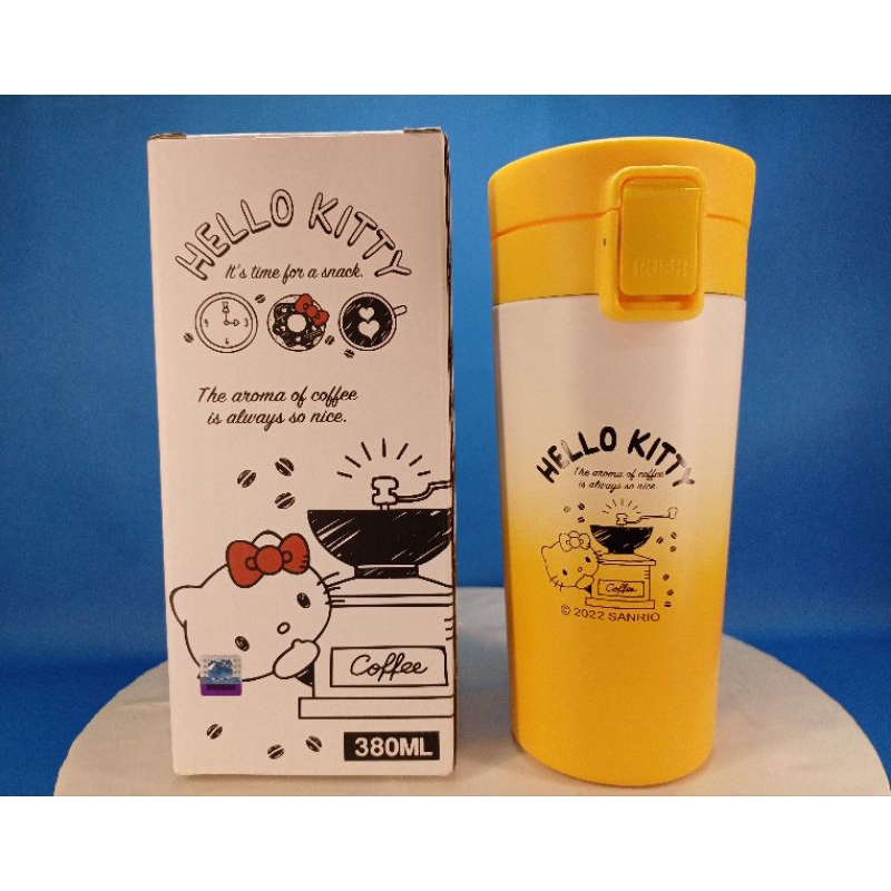 Hello Kitty漸層不鏽鋼咖啡杯 冬季保溫夏季保冷 380ml 正版 有鐳標 | 蝦皮購物