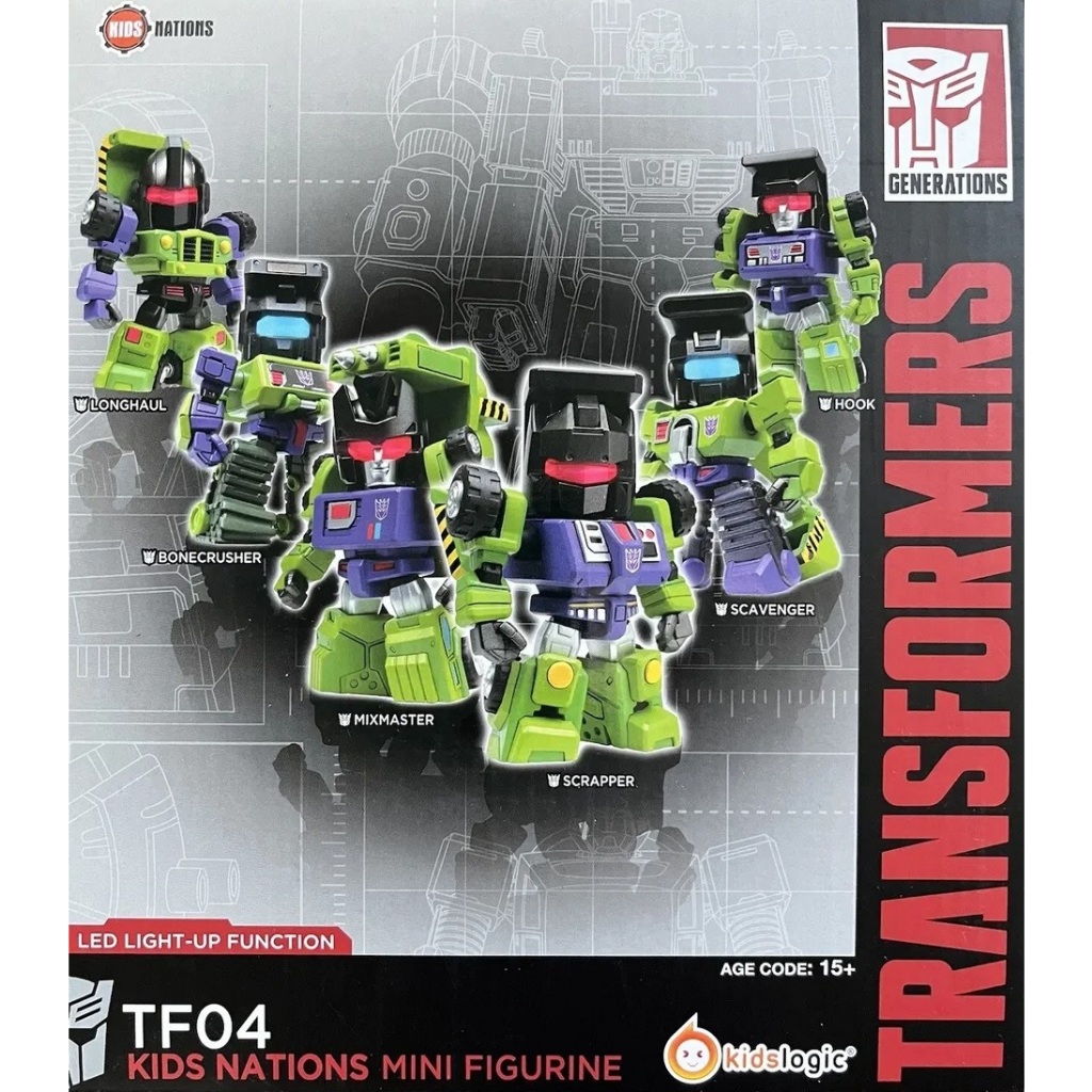 全新正品出清 Kids Logic 變形金剛 TF04 大力神 工程金剛 工程合體 一套6隻 | 蝦皮購物