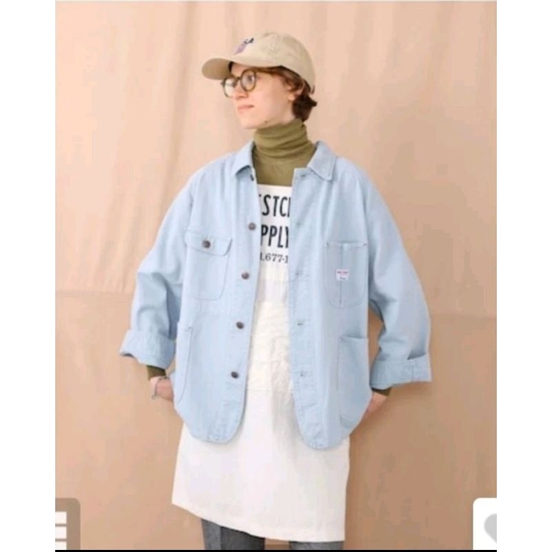 日牌Beams×Big Mac聯名淡牛仔褲外套（全新） | 蝦皮購物