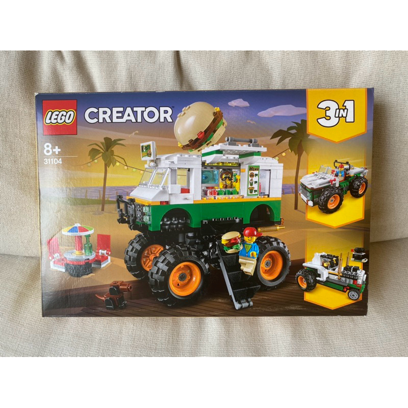 二手樂高 無缺件 LEGO 31104 CREATOR 三合一 怪獸漢堡卡車 | 蝦皮購物