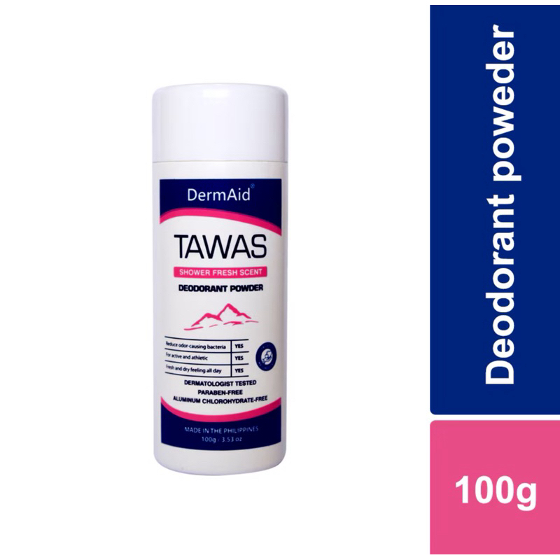 DermAid Tawas Deodorant Powder 100g | 蝦皮購物