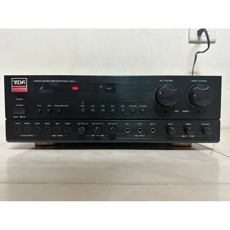 【台灣製造】TDF F180S 卡拉OK擴大機 綜合擴大機 台灣製造/點歌機控器可用 180+180W | 蝦皮購物