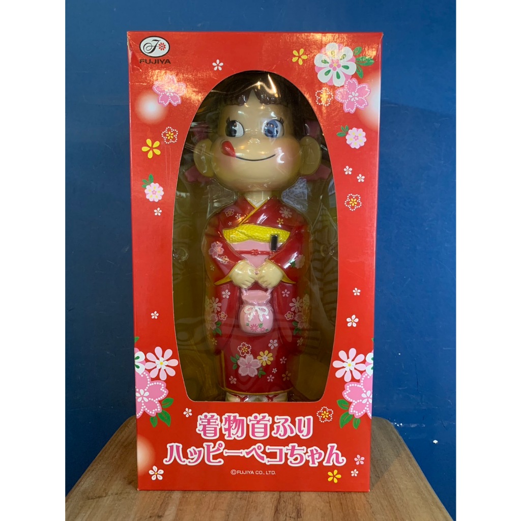 FUJIYA 不二家 PEKO 牛奶妹 和服造型 搖頭公仔 | 蝦皮購物