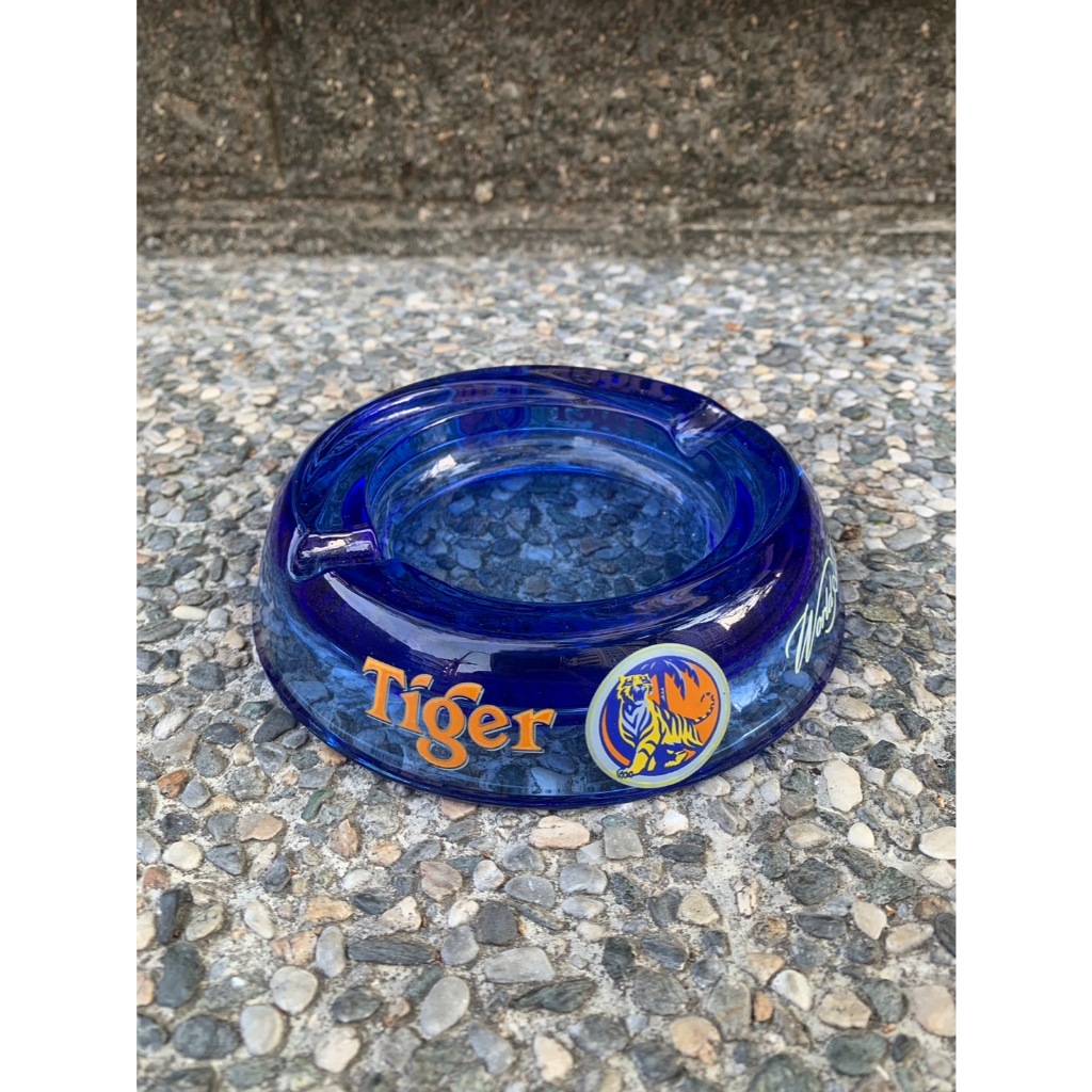 【浣熊選物】Tiger Beer Ashtray 虎牌啤酒玻璃煙灰缸 | 蝦皮購物