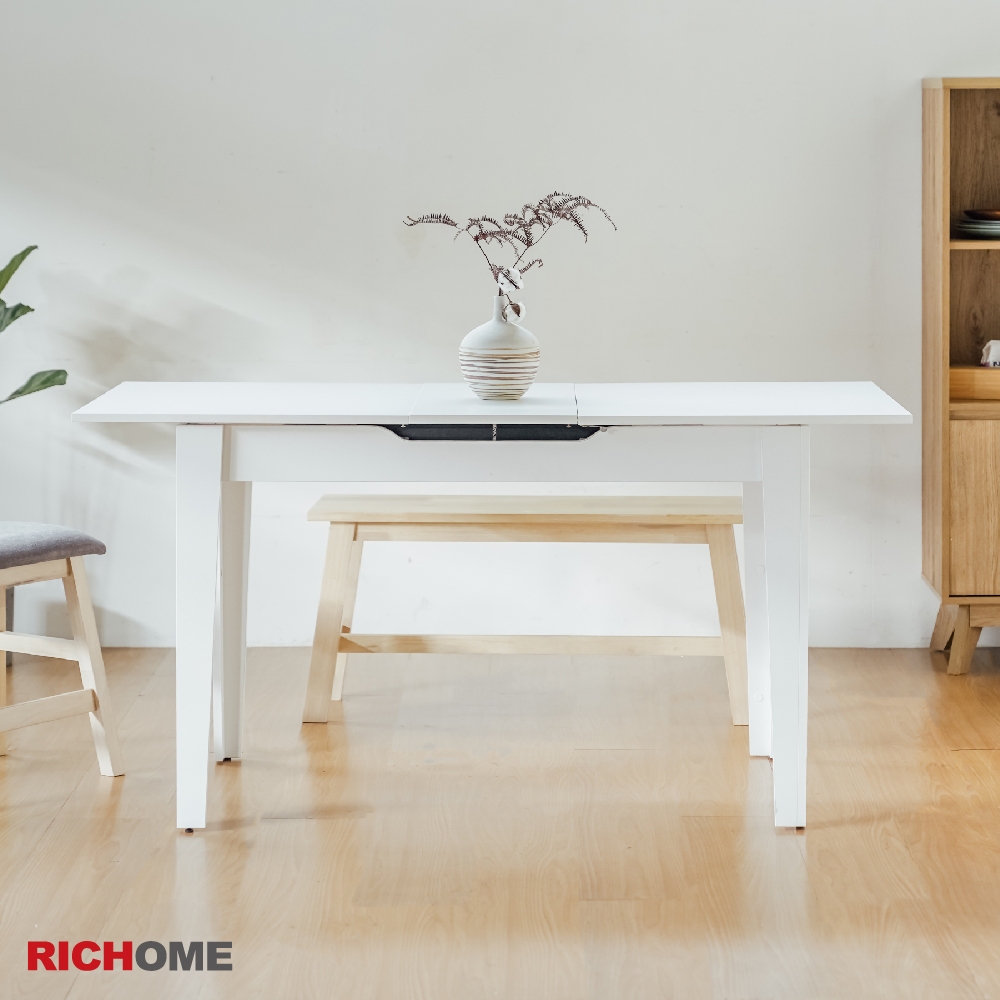 RICHOME 安卡拉可延伸餐桌(只有桌子)-2色 餐桌 延伸餐桌 桌子 DS088 | 蝦皮購物