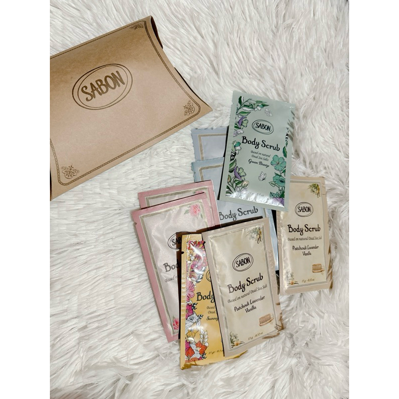 Sabon 經典/以色列綠玫瑰/茉莉花語/死海黑礦泥身體磨砂膏 15g | 蝦皮購物