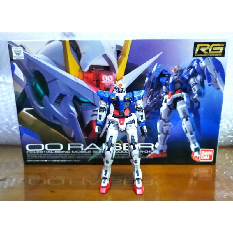 萬代 RG 1/144 組裝模型 鋼彈00 鋼彈OO 00R OOR Raiser 本體組裝 素組上墨線貼紙水貼 無缺損 | 蝦皮購物