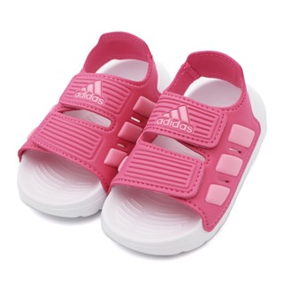 ADIDAS ALTASWIM 2.0 I 魔鬼氈 涼鞋 小童 桃白 Y2007 (ID0305) | 蝦皮購物