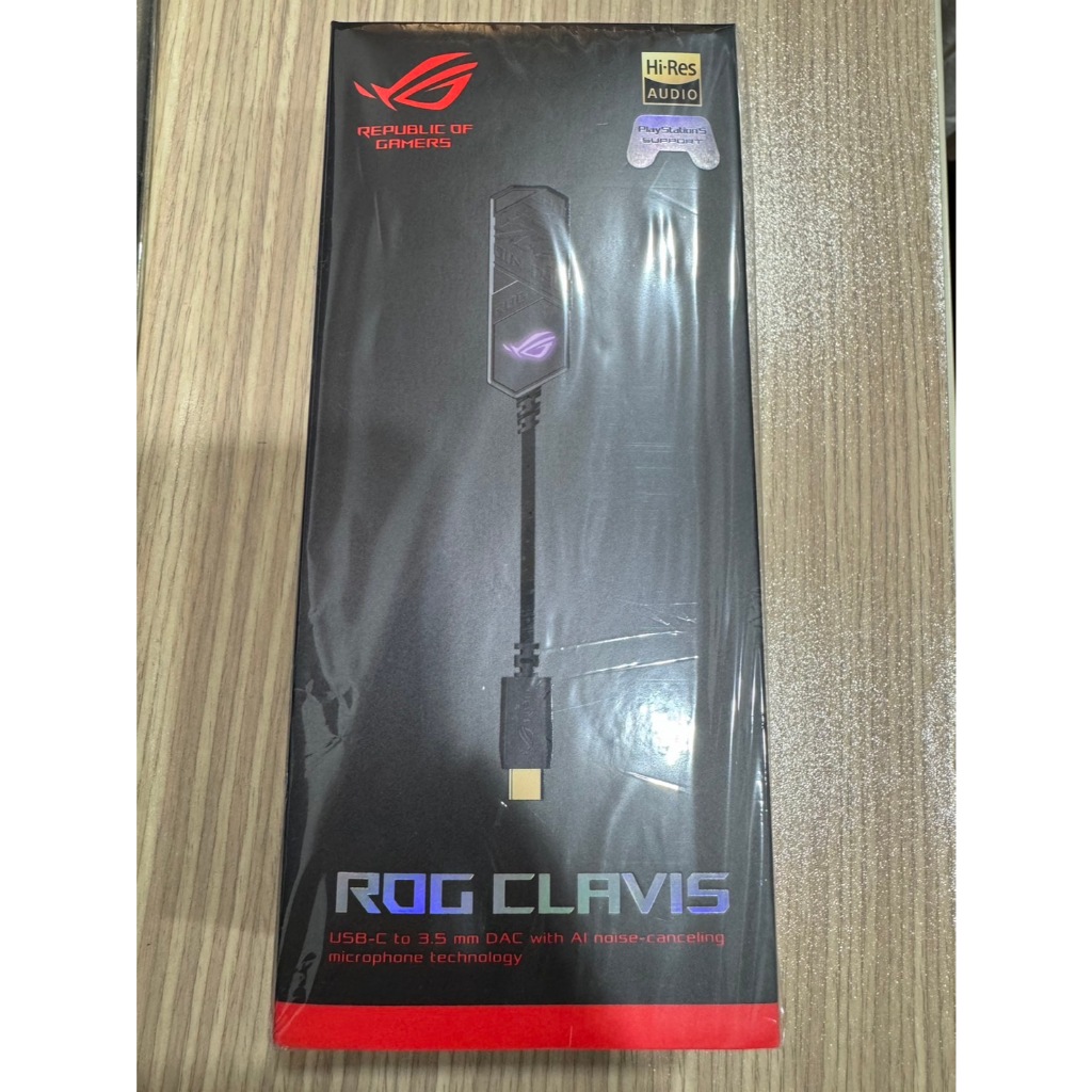 ASUS 華碩 ROG Clavis DAC 外接式音效卡 USB-C 轉 3.5 mm MQA解碼 AI 降噪 全新 | 蝦皮購物