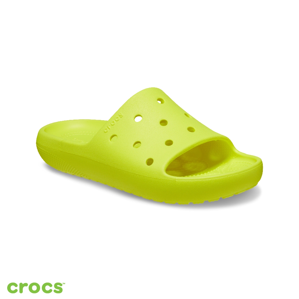 Crocs卡駱馳 (中性鞋) 經典隨心涼拖-酸黃色-209401-76M_洞洞鞋 | 蝦皮購物