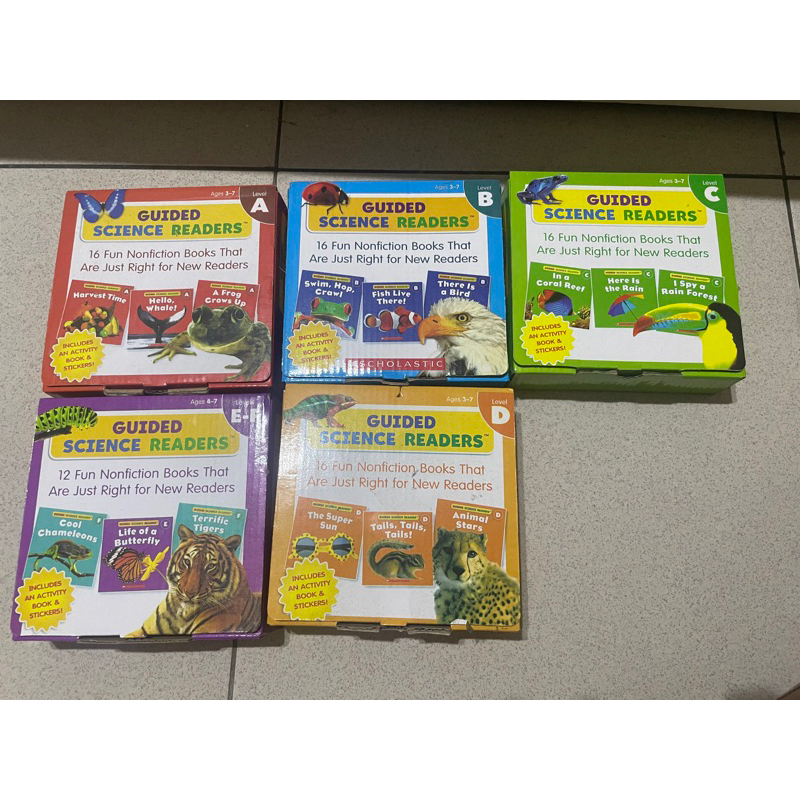 scholastic Guided Science Readers ABCDEF 5盒 | 蝦皮購物