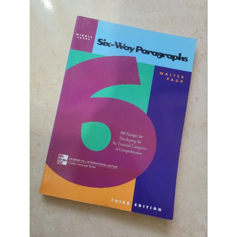Six-Way Paragraphs Middle Level Third Edition 英文 閱讀 測驗 學測 指考 | 蝦皮購物