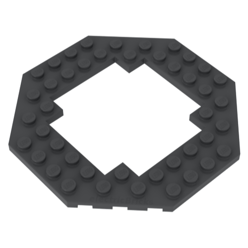 |樂高先生| LEGO 樂高 6063 4296512 10x10 中空底板 薄板 平板 八角形 中空 深灰色 全新零件 | 蝦皮購物