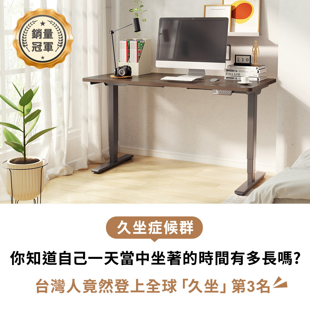 現貨免費安裝【樂歌Loctek】DF1三節式雙馬達電動升降桌 多尺寸選擇 書桌|電腦桌|站立式工作 | 蝦皮購物