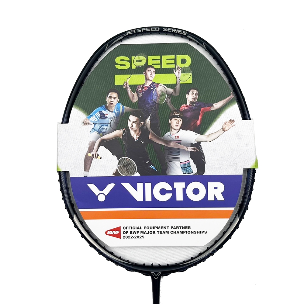【宅配免運】VICTOR 極速JS-T1 PRO 4破風框羽球拍4U黑X灰(A1JST1PRO) | 蝦皮購物