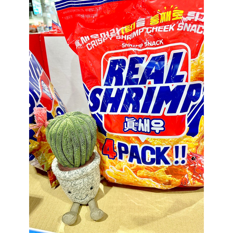 仙人掌哥 好市多 Real Shrimp 脆蝦頰 70g x4包 真蝦製作 口感酥脆 小包裝 攜帶方便 單包拆售 | 蝦皮購物