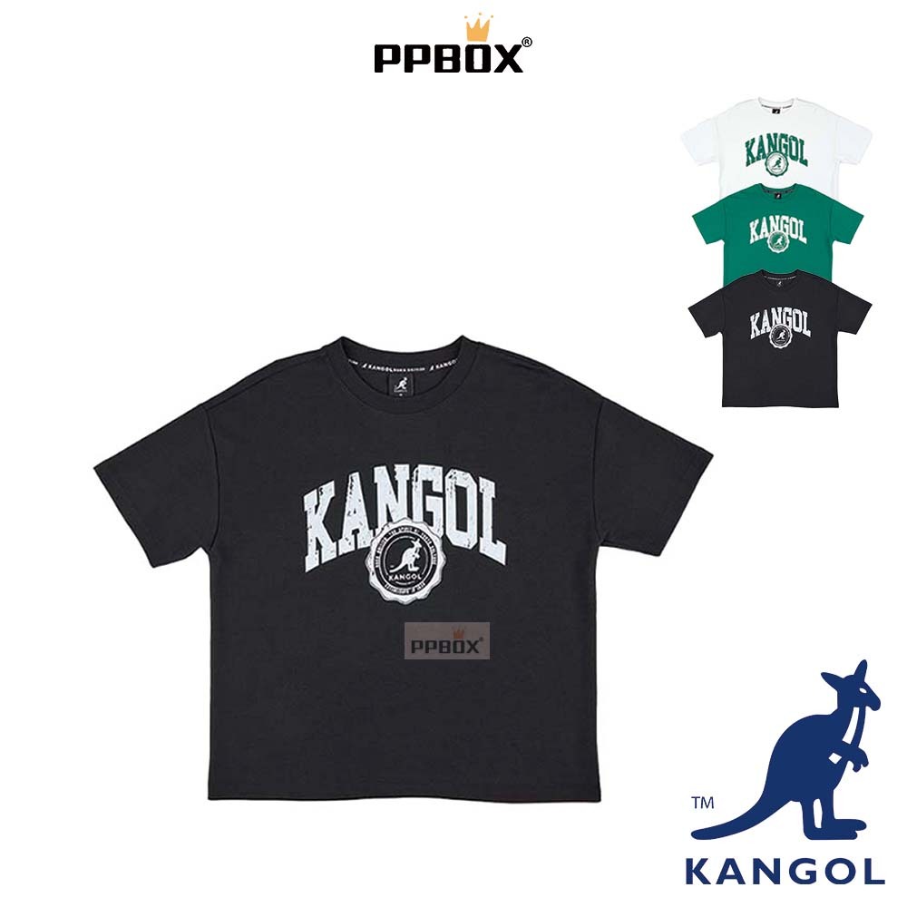 KANGOL 袋鼠 女款復古印花 短T【64221002】時尚 短袖 衣服 女裝 棉T 經典款 基本款 PPBOX T恤 | 蝦皮購物