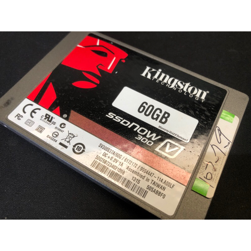 金士頓，60G，SSD固態硬碟，使用時數低，附圖。 | 蝦皮購物