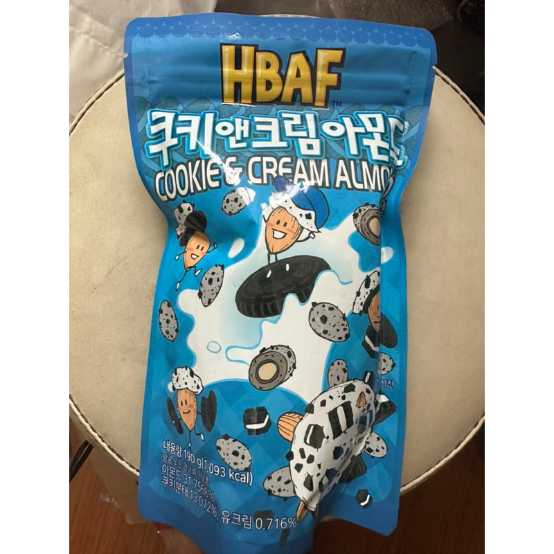 韓國HBAF oreo奶油巧克力餅乾杏仁果190g | 蝦皮購物