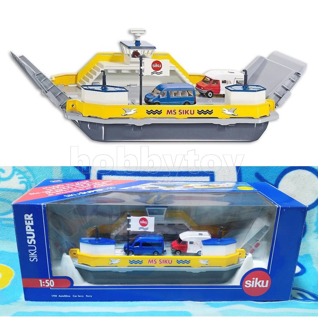 正版 德國 SIKU 1750 汽車郵輪 附車 1:50 SU1750 郵輪 宅配 | 蝦皮購物