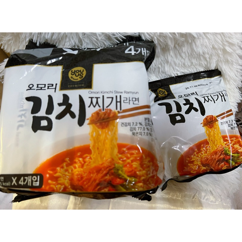uu代購📍預購📍🇰🇷韓國 Youus大森GS25超商熱賣商品 香辣泡菜鍋拉麵 （4入包）640g | 蝦皮購物
