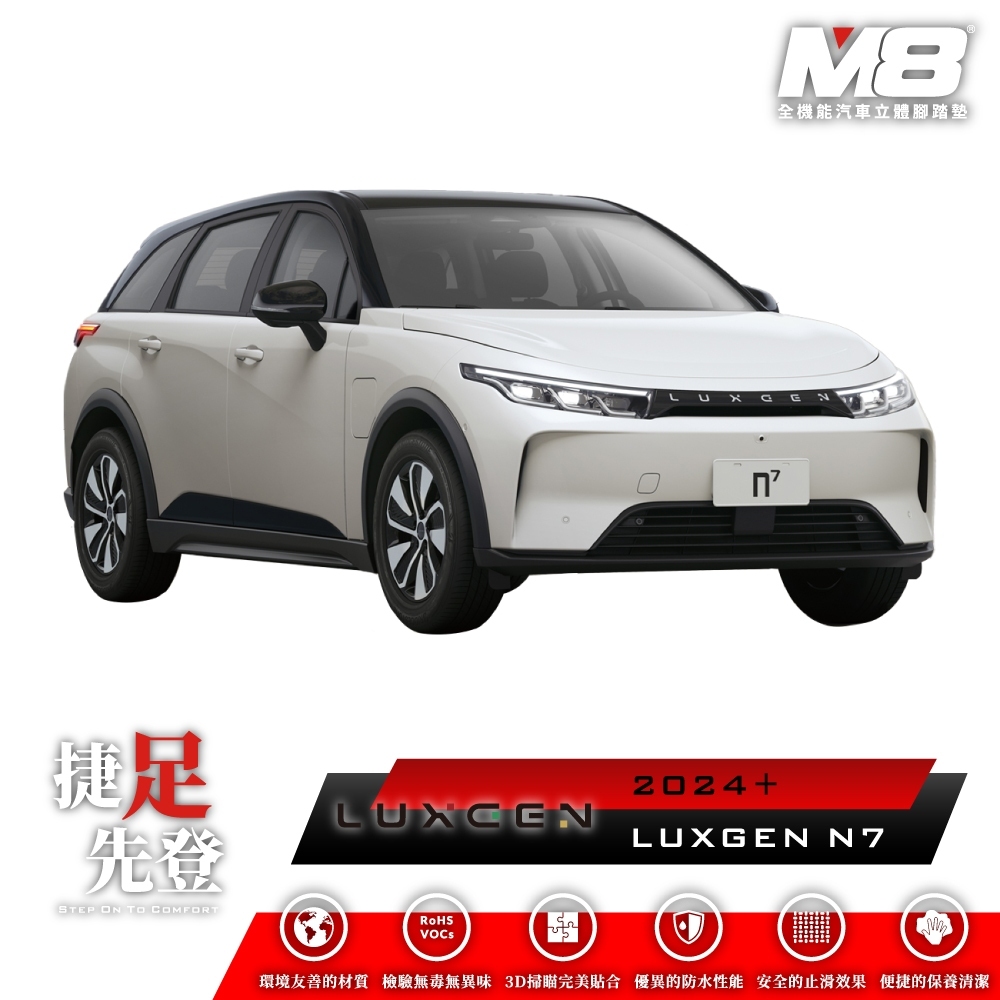 【小鳥的店】LUXGEN n7 納智捷 N7 電動車【M8-汽車腳踏墊】五人座/七人座 純粹版 亮點版 後廂墊 TPE | 蝦皮購物