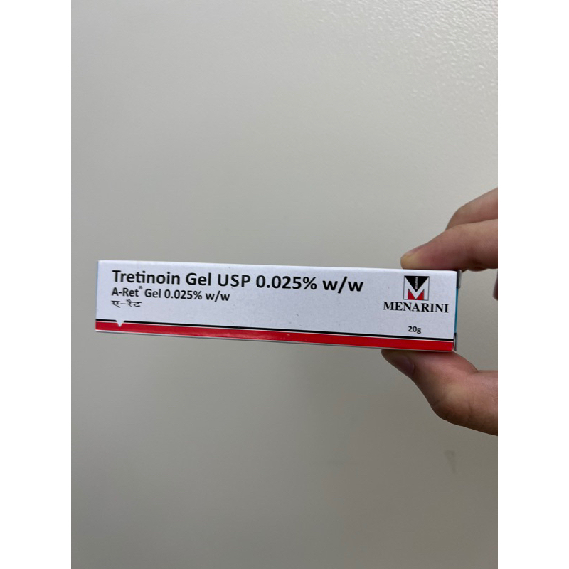 Tretinoin Gel Aret Menarini 0.025% 0.05% 0.1% - 正品現貨 | 蝦皮購物
