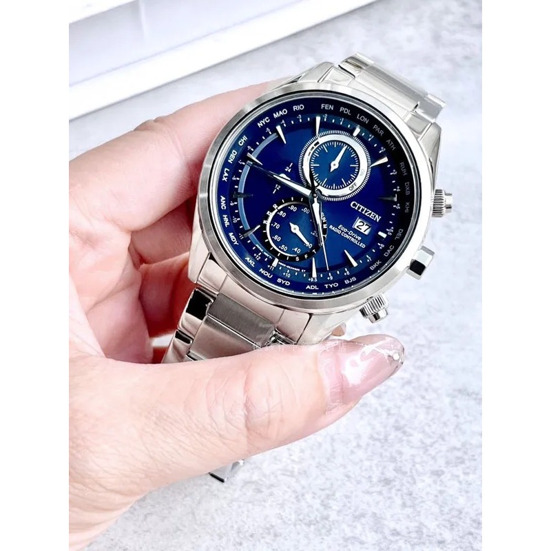 CITIZEN 星辰 Eco-Drive 系列 都會精英五局電波紳士腕錶 AT8260-85L 公司貨 | 蝦皮購物
