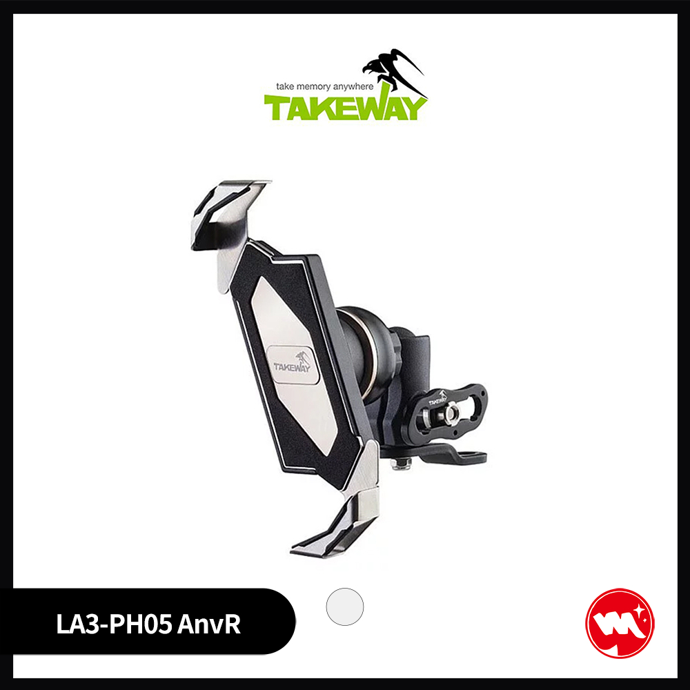 【膜力紅】Takeway LA3-PH05 AnvR 黑隼Z手機座-逆磁浮 機車用手機架 頻繁拆拔適用 防盜後照鏡版 | 蝦皮購物