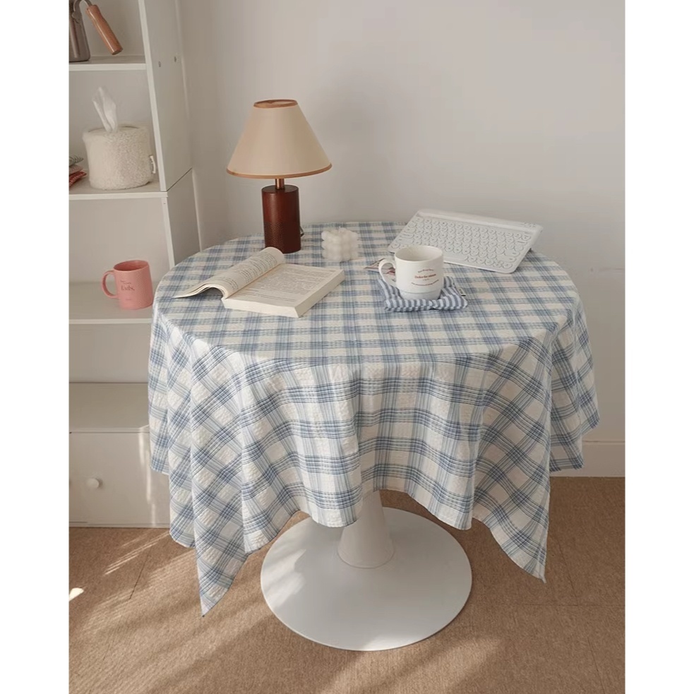 ｜miiia｜韓系ins風棉質格子桌布桌巾拍照背景布 台灣出貨 | 蝦皮購物