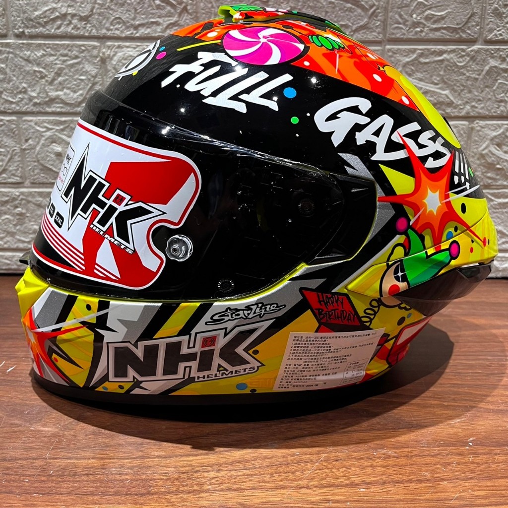 『新兄弟帽店』實體店 免運 NHK K5R IO48#5 生日限量版 入門帽款 高通風 低風切 亞版 全罩式安全帽 | 蝦皮購物