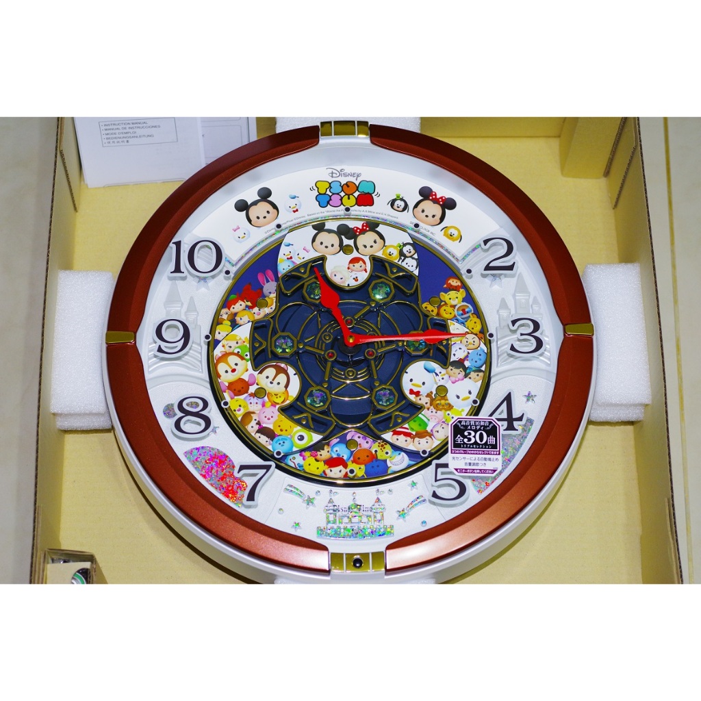 日本SEIKO 精工 DISNEY TIME TSUMU TSUMU 音樂時鐘 | 蝦皮購物