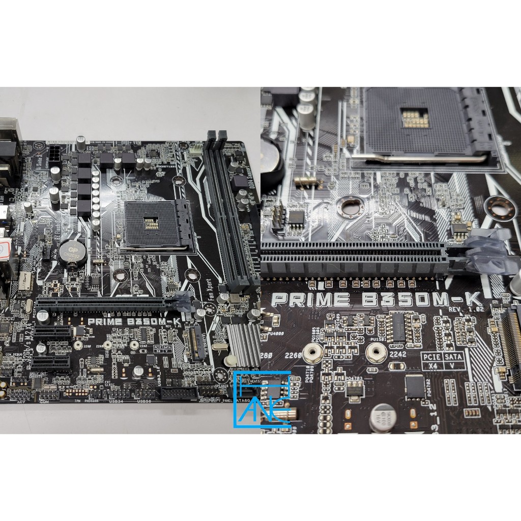 大胖電腦 】華碩 PRIME B350M-K 主機板/AM4/M.2/DDR4/無擋板/保固30天/實體門市/ | 蝦皮購物