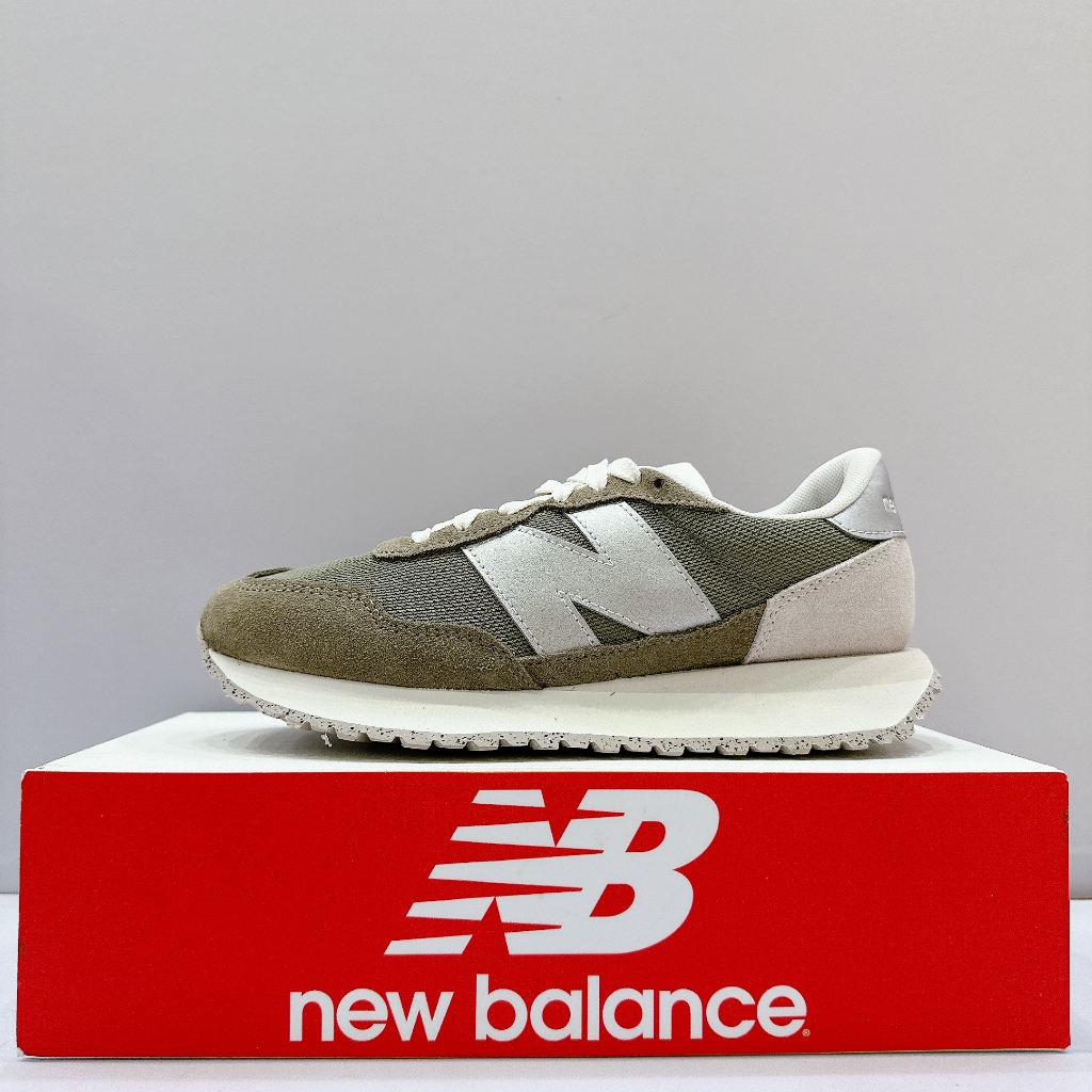 New Balance NB237 B楦 女款 復古休閒鞋 麂皮 抹茶綠 WS237MSW | 蝦皮購物