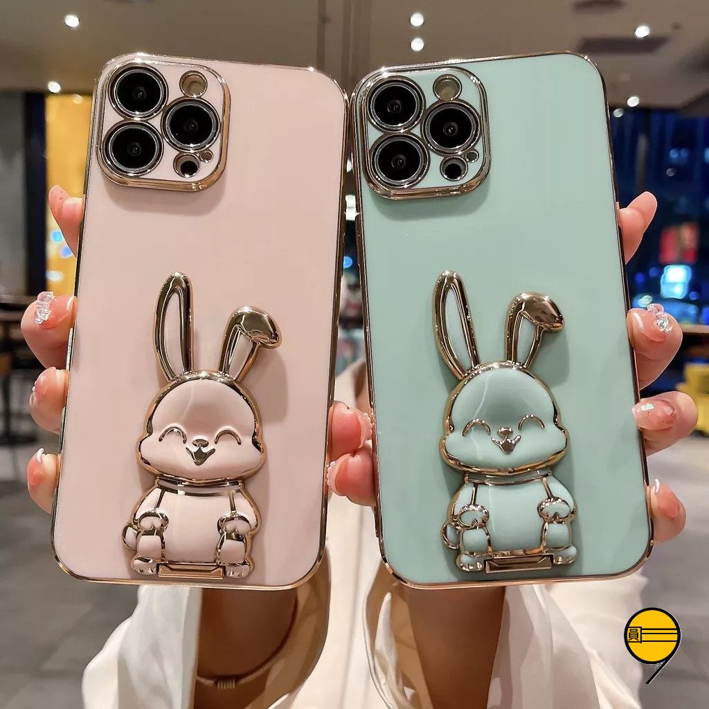 隱形兔子支架 iPhone 16 15 14 13 12 11 pro max 8p XS 16E 手機殼 保護殼 | 蝦皮購物