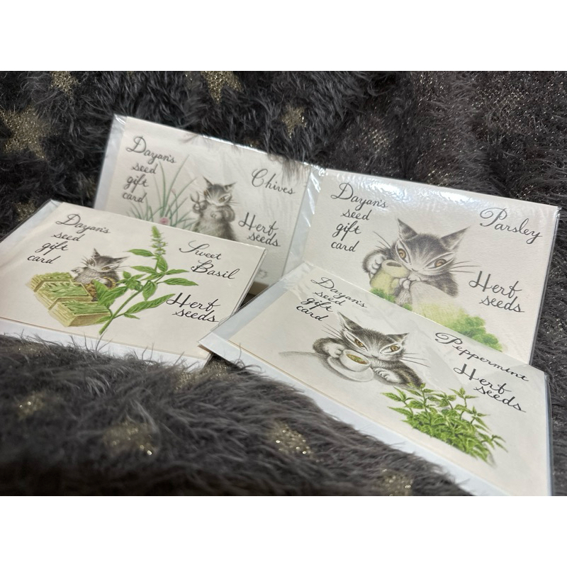 全新 瓦奇菲爾德 Wachifield 達洋貓 Dayan 復刻 四款 禮物卡片（內附種子） | 蝦皮購物