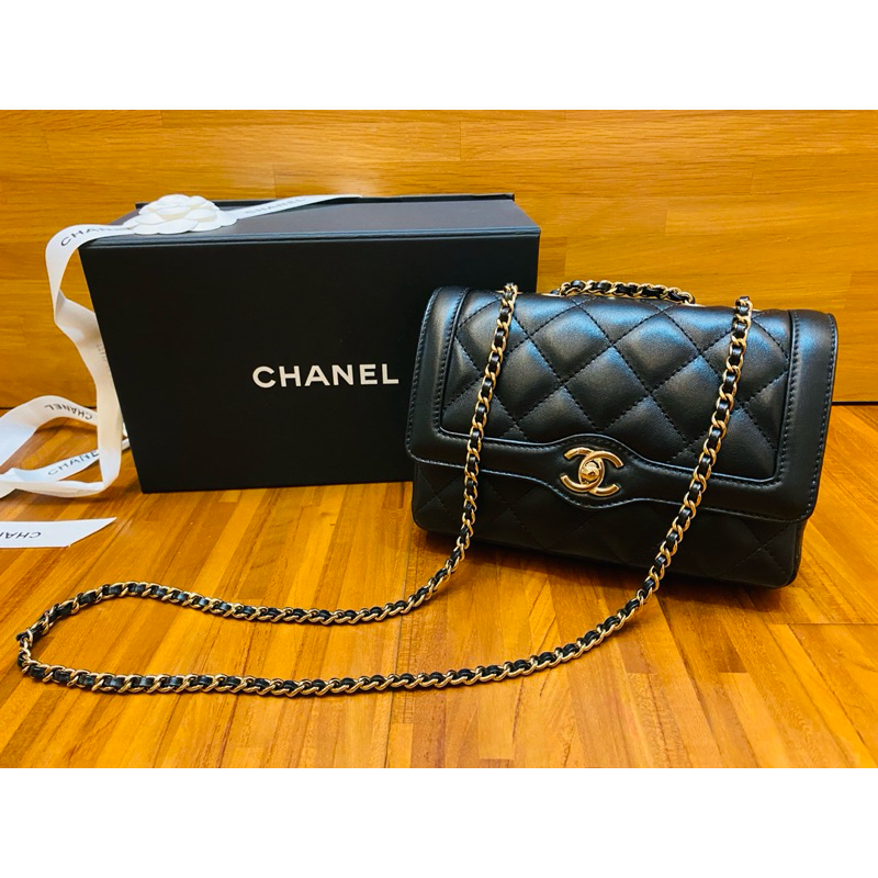 全新Chanel 24B黛妃包 小號 | 蝦皮購物