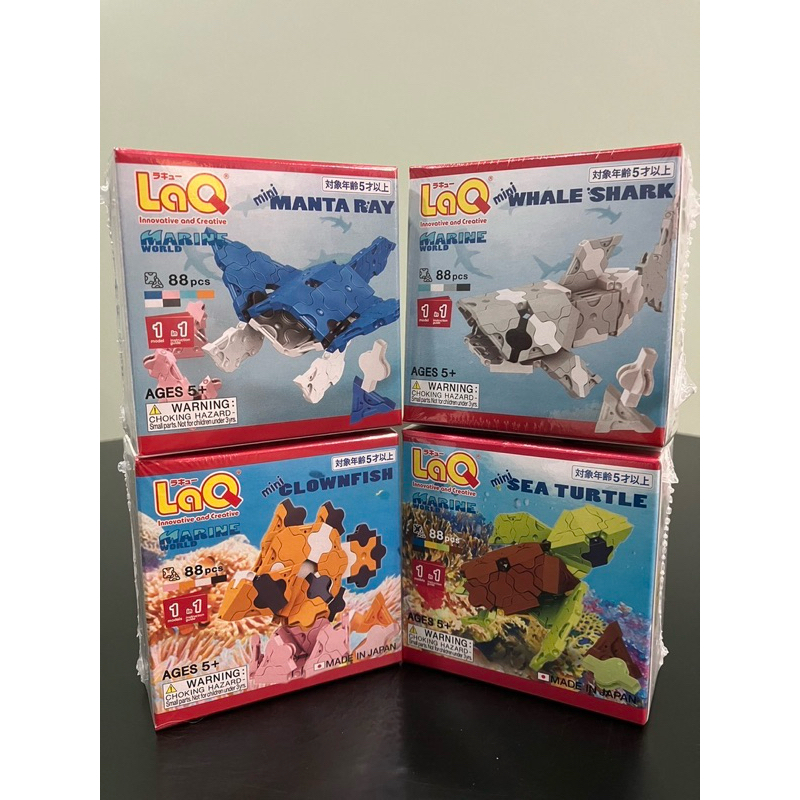 現貨！！！日版LaQ Q版海洋系列-日本製造立體3D拼接積木益智遊戲 | 蝦皮購物