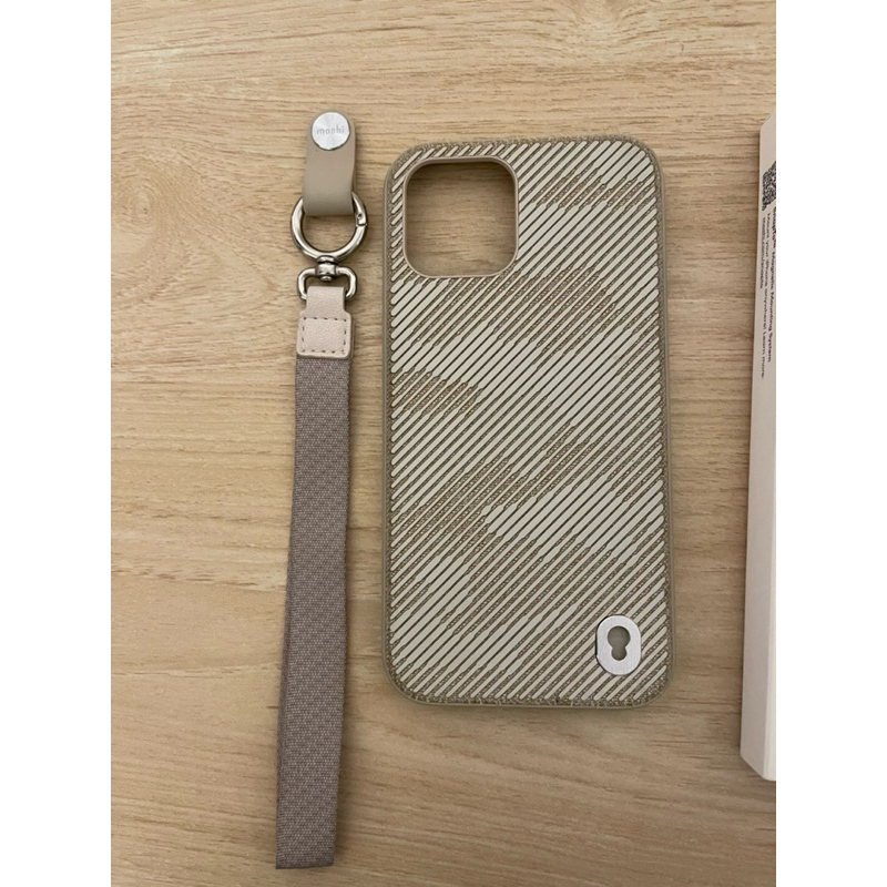 Moshi iPhone 12 Pro Max 脘帶保護殼 奶茶色7成新 | 蝦皮購物
