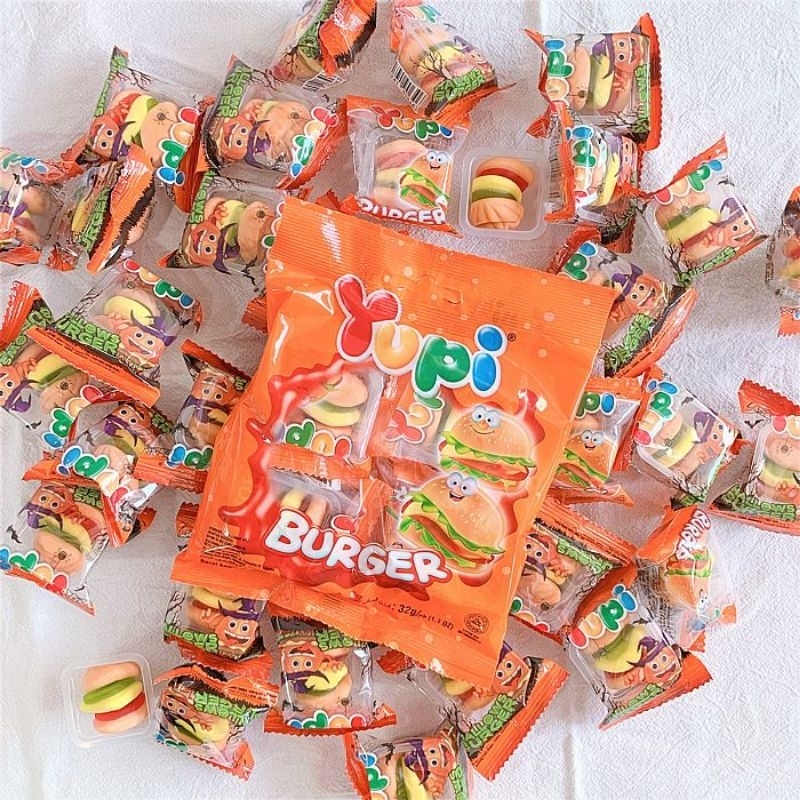 (便宜賣)(網路最低價限時搶購)Yupi 呦皮、漢堡糖QQ糖 28g) | 蝦皮購物