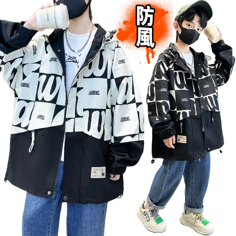 ooh_lala[[台灣現貨]]CA08 兒童連帽外套 防潑水 防風 春秋款機能外套 夾克 風衣 衝鋒衣 | 蝦皮購物