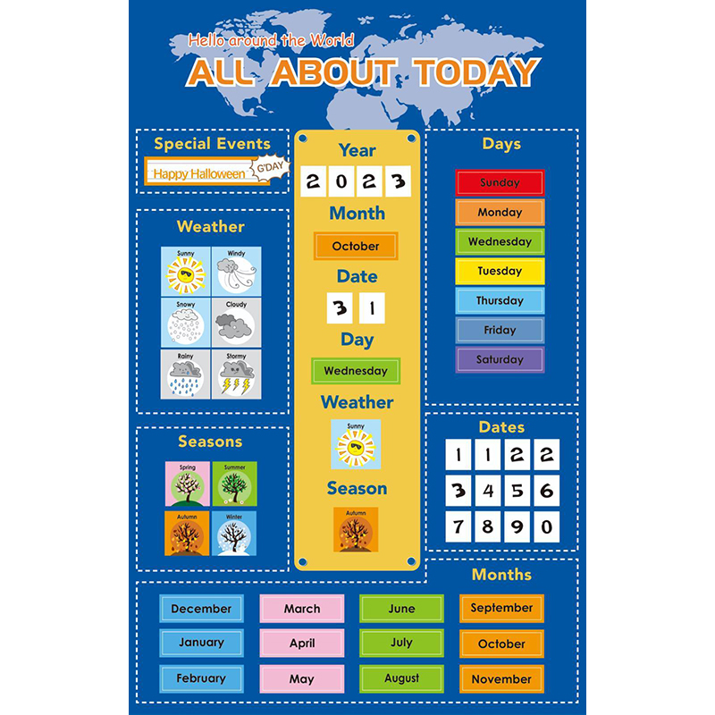ALL ABOUT TODAY六大主題教學插卡袋【國際教育版】 | 蝦皮購物