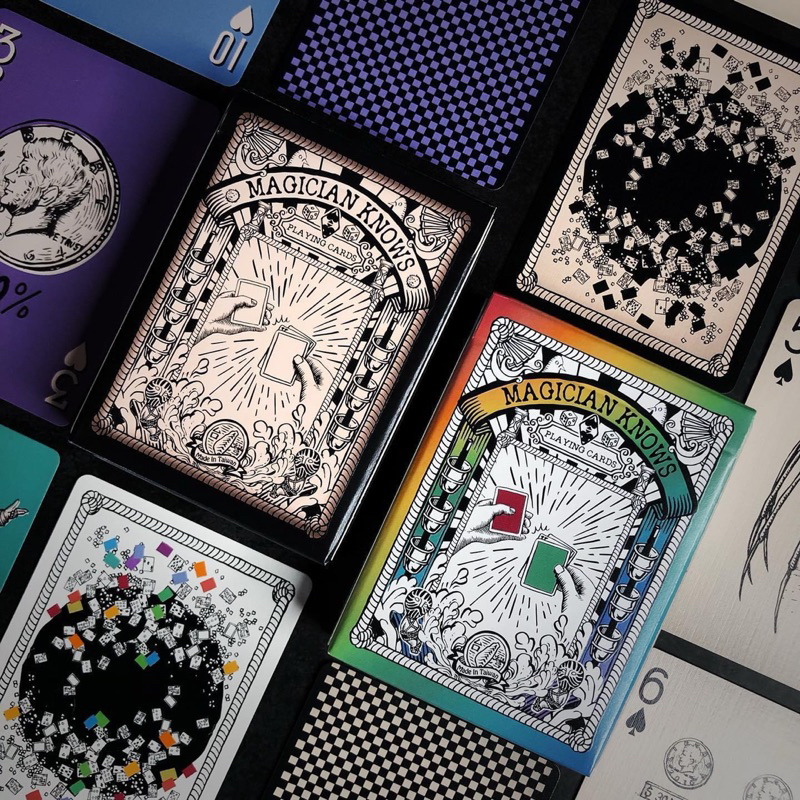 [808 MAGIC] 魔術道具 Magician Knows V1 魔術師牌 收藏牌 (黑白/彩色) 交換禮物 超有趣 | 蝦皮購物